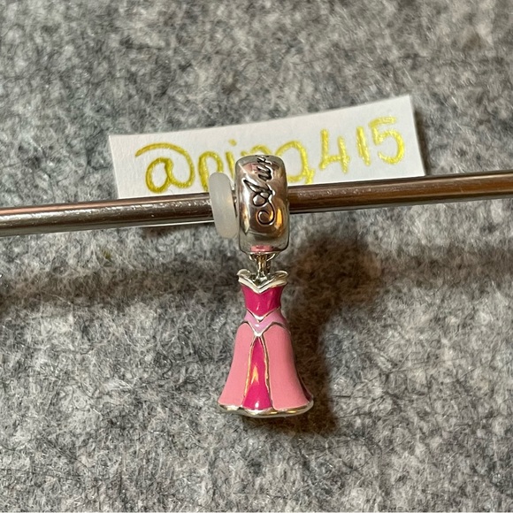 Jewelry | Pandora Disney Aurora Princess Dress Dangle Charm | Poshmark